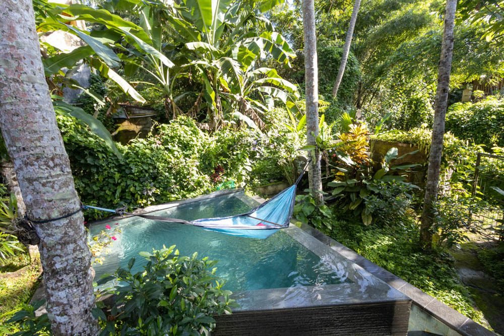 Tree house vacation rental next to the Yoga Barn Ubud